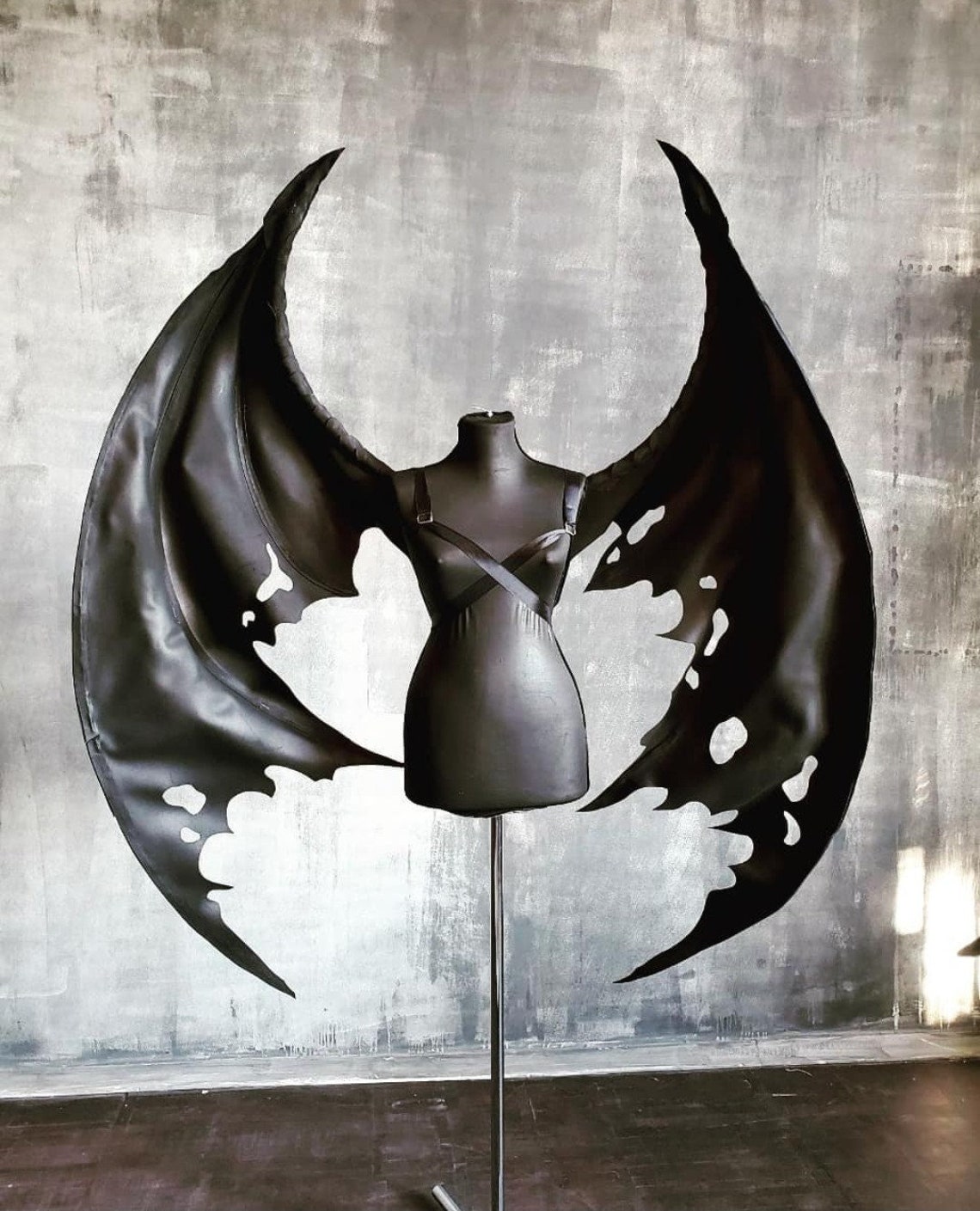 Bat Wings Black Wings Halloween Wings Demon Wings - Etsy