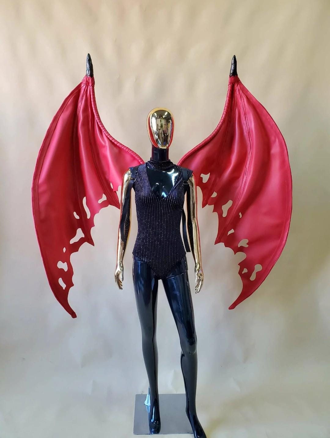Bat Wings, Demon Wings, Gargoyle Wings, Bat Costume, Dragon Wings, Red ...
