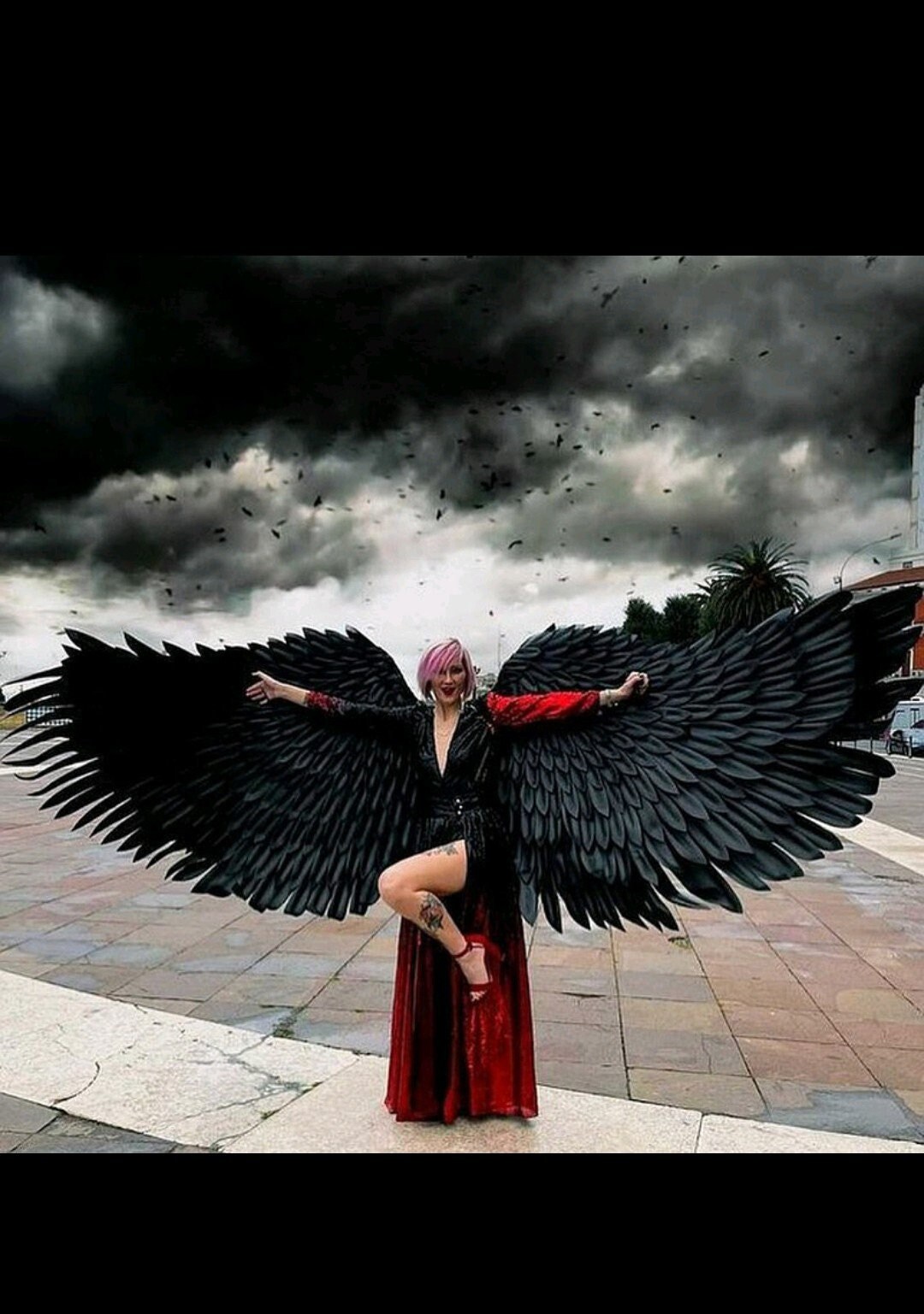 Black Angel Wings Angel Wings Cosplay Angel Wings Costume - Etsy