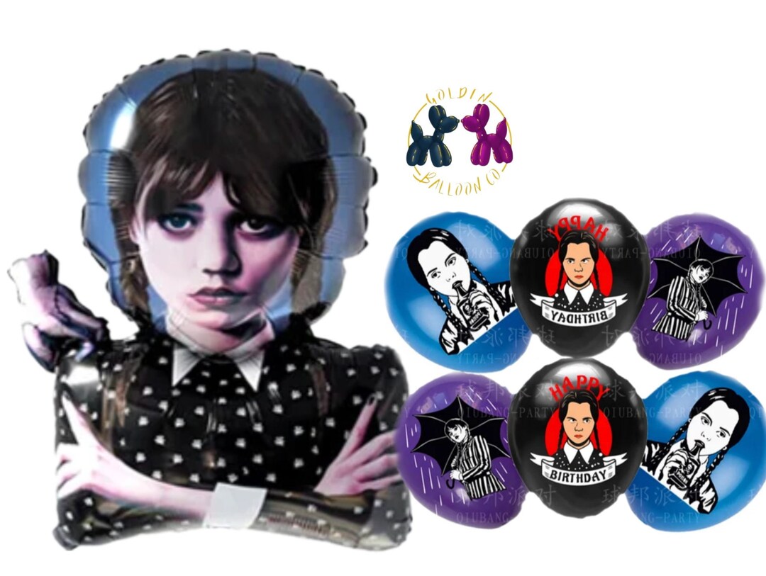 Wednesday Addams Balloons - Etsy
