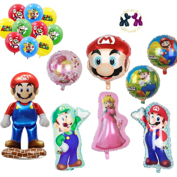 Mario Balloons - Etsy