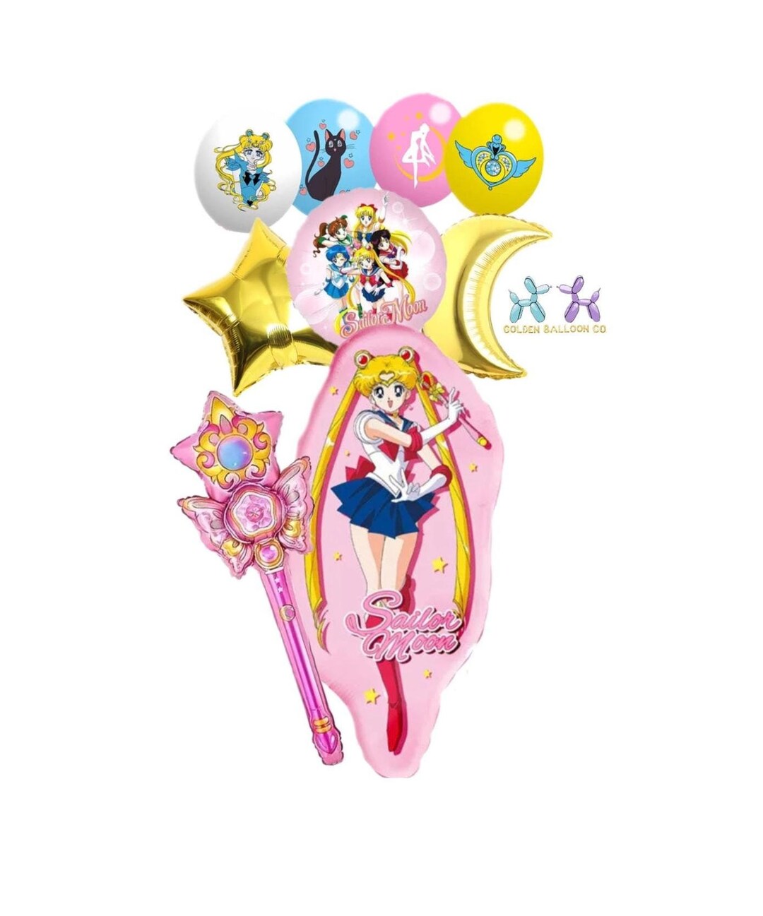 Sailor Moon 9 Piece Balloon Bundle - Etsy