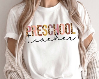 Custom Preschool Teacher Comfort Colors® Shirt, Back to School Tshirt ...