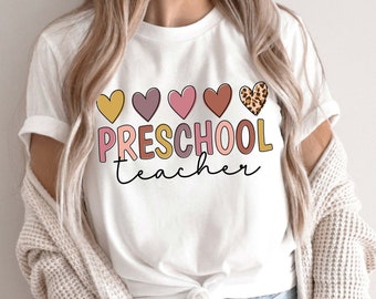 Custom Preschool Teacher Comfort Colors® Shirt, Back to School Tshirt ...