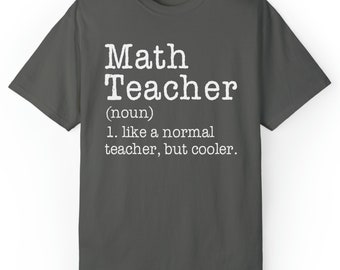 Math Teacher Like a Normal Teacher but Cooler T-shirt, Math Teacher ...