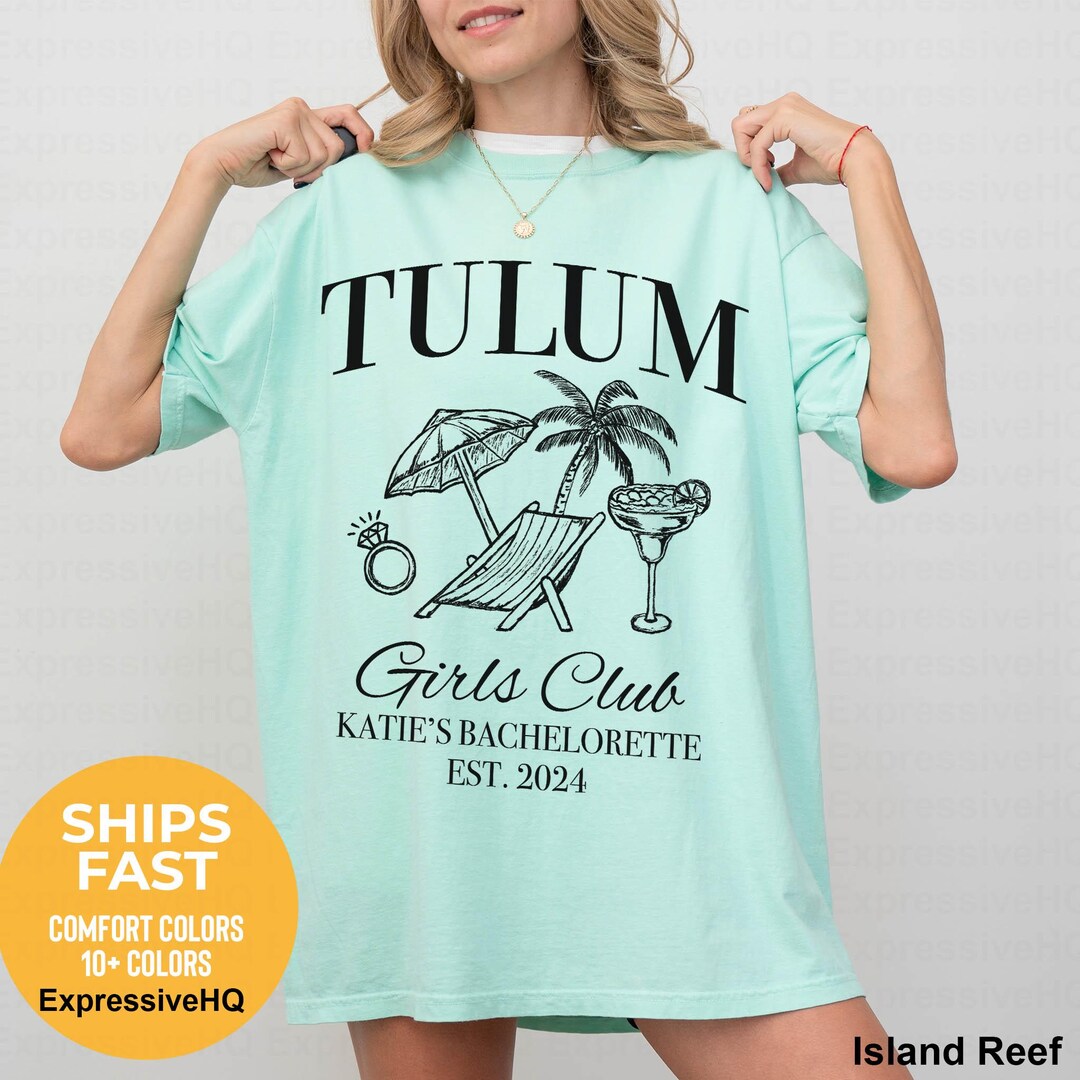Tulum Bachelorette Party Shirts Beach Bachelorette Gifts for ...
