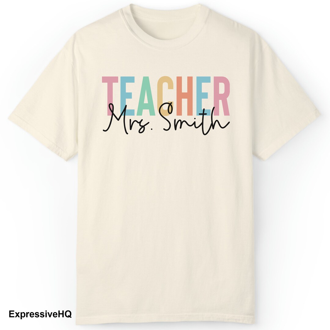 Custom Teacher Shirt, Teacher Team Shirts, Personalized School Tshirt ...