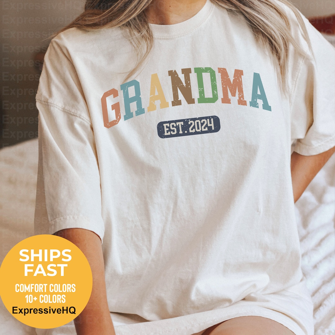 Grandma Gift for Grandma Shirt Custom Grandma Shirts Mama Shirt, Mom Gift, Grandma Tshirt ...