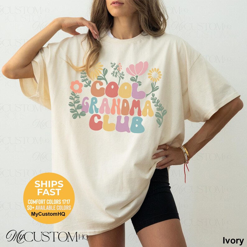 Cool Grandma Shirt, Cool Grandma Club Shirt, Mama Shirt, Mom Gift ...