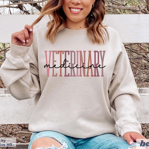 Veterinary Medicine Sweater Vet Tech Sweatshirt Veterinarian - Etsy