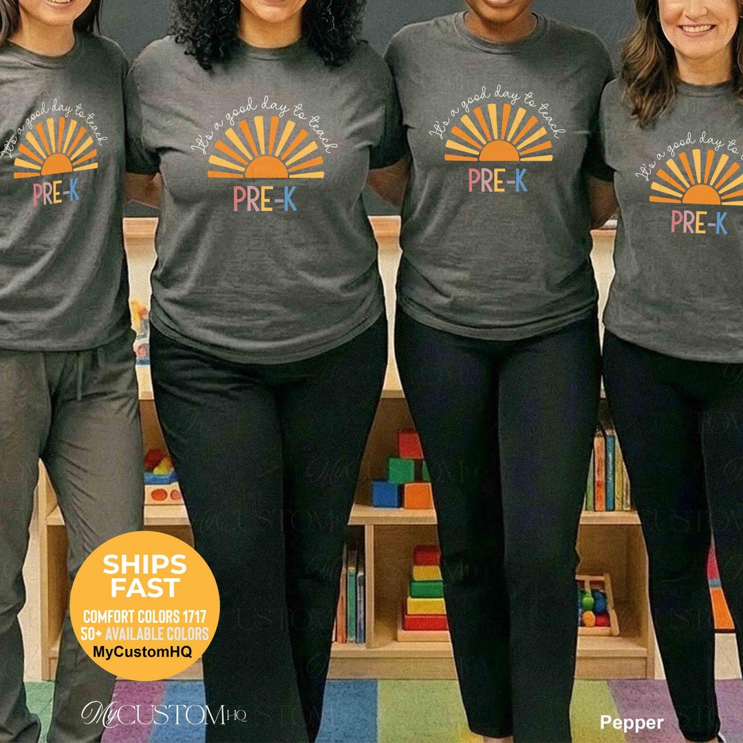 Matching Pre K Teacher Shirts for Teams, Comfort Colors Group Teacher ...