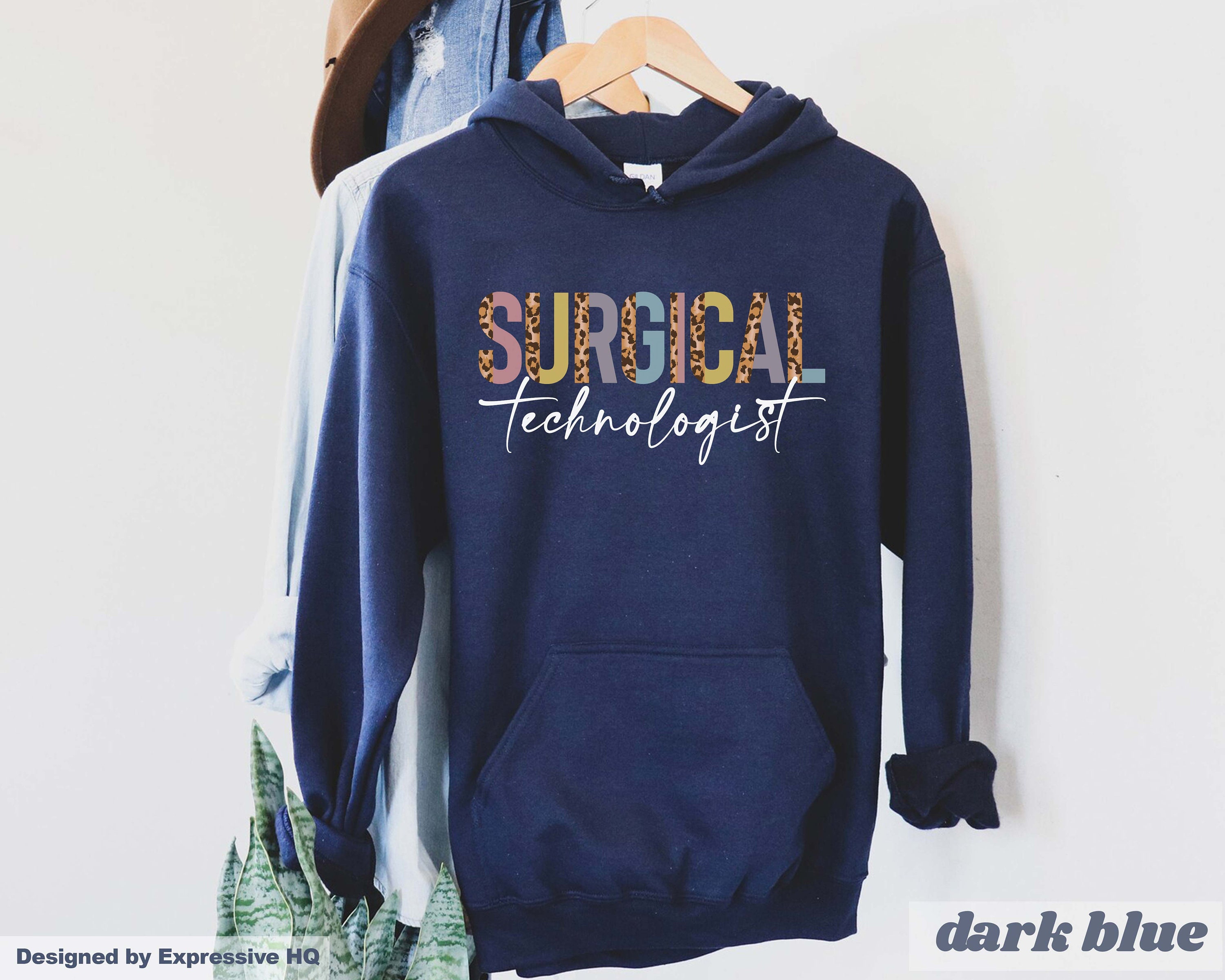Surgical Technologist Hoodie Surgery Tech Sweater Leopard - Etsy