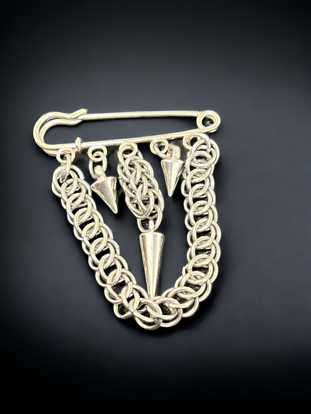 NETRA Spikey Epaulettes Jacket, Stainless Steel Shoulder Pins ...