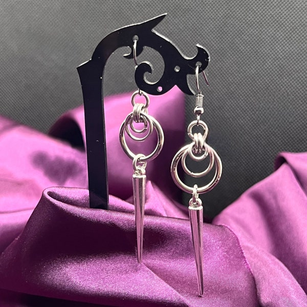 Chain Mail Earrings - Etsy
