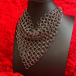 PALOMA Stainless Steel Chainmail Necklace, Western Necklace, Birthday ...