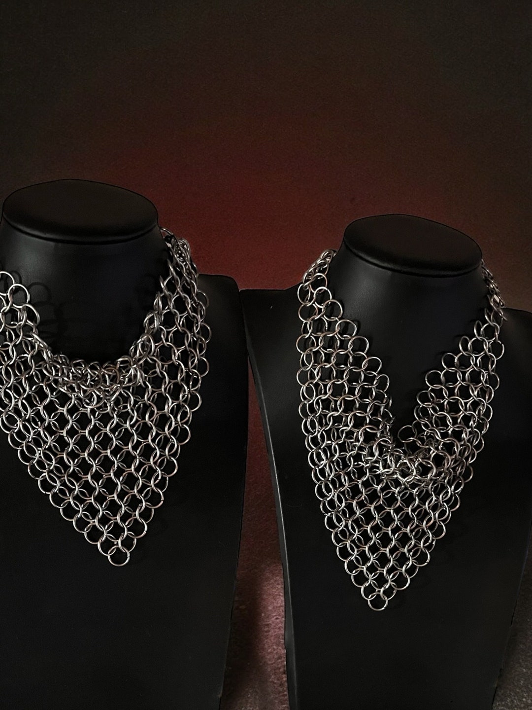 PALOMA Stainless Steel Chainmail Necklace, Western Necklace, Birthday ...