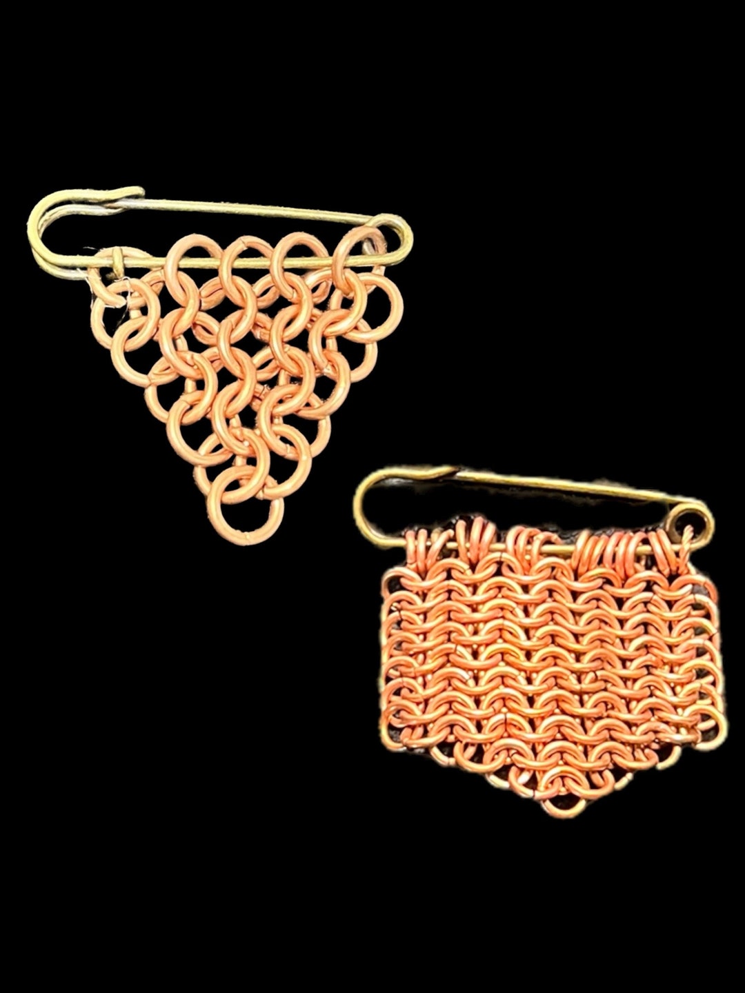 Spikey Epaulettes Jacket, Copper Shoulder Pins, Chainmail Badge, Punk ...