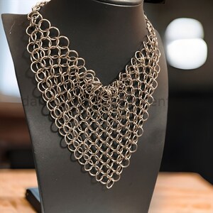 PALOMA Stainless Steel Chainmail Necklace, Western Necklace, Birthday ...
