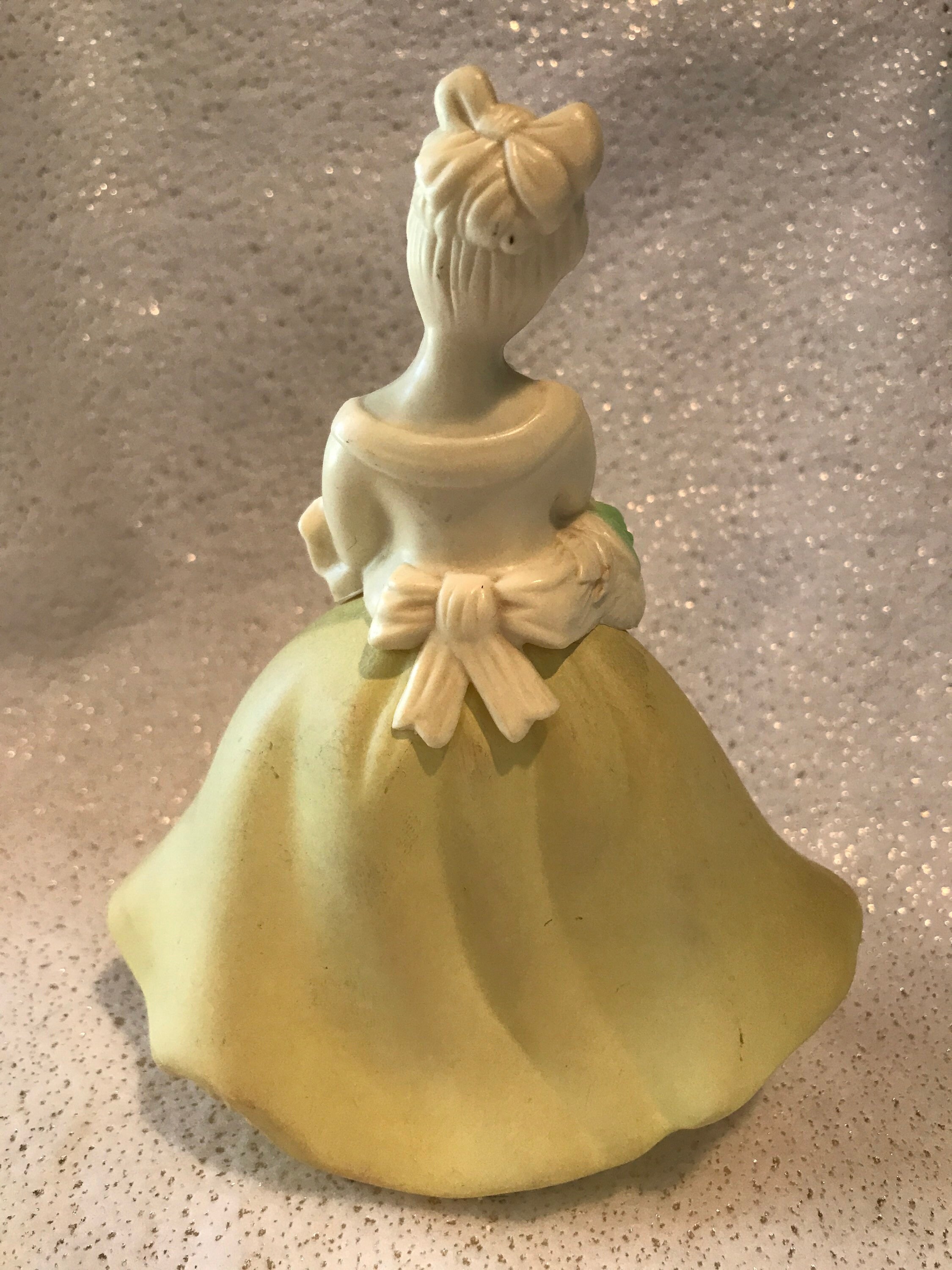Vintage Avon Flower Maiden in Sunny Yellow Dress! 4 Oz .somewhere ...