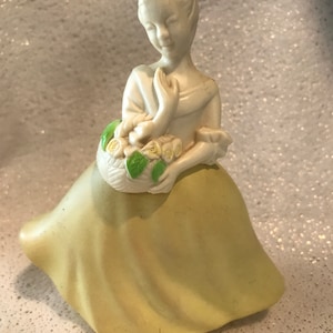Vintage Avon Flower Maiden in Sunny Yellow Dress! 4 Oz .somewhere ...
