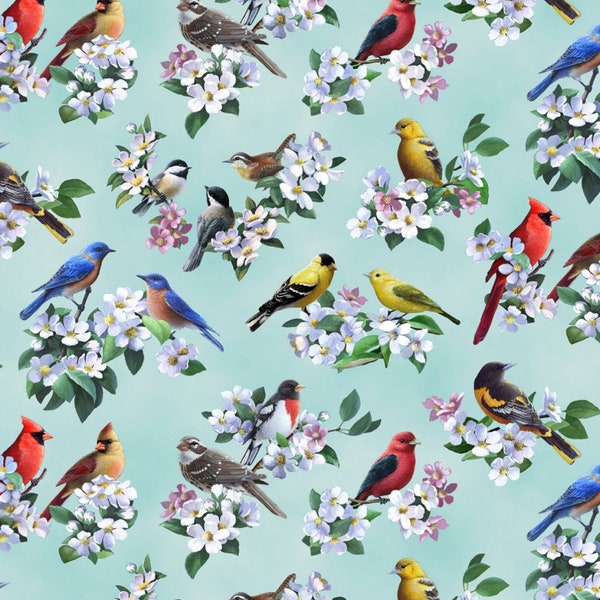 Bird Fabric - Etsy