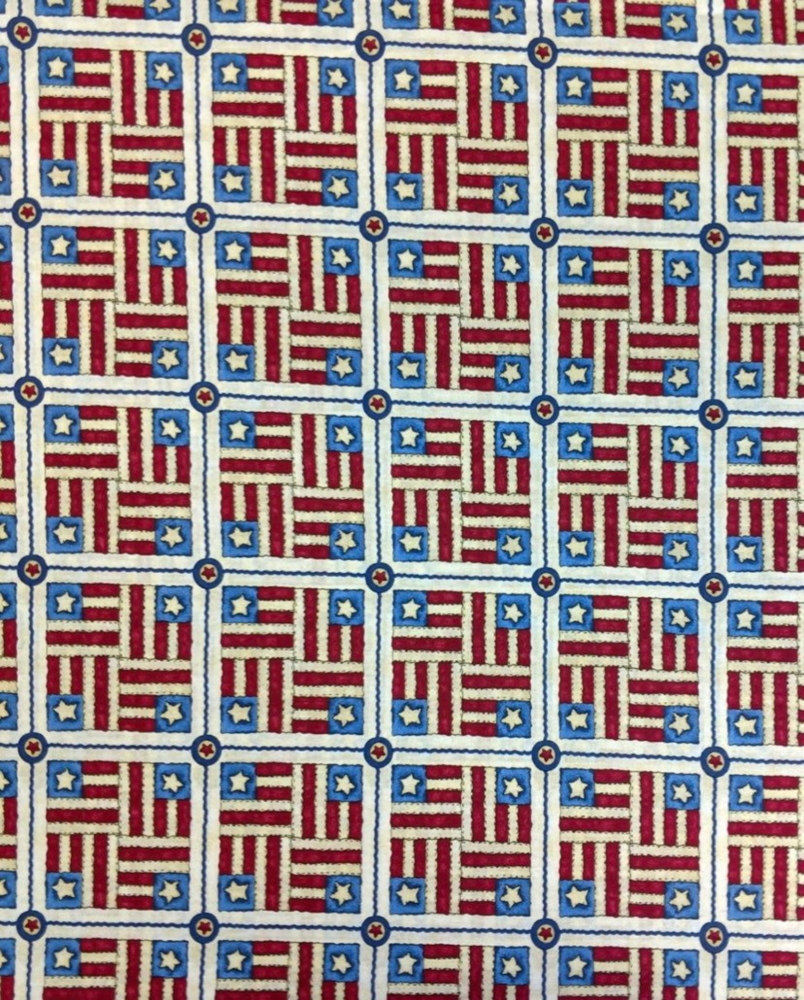 Patriotic Flag Fabric Americana Flag Fabric Patriotic | Etsy