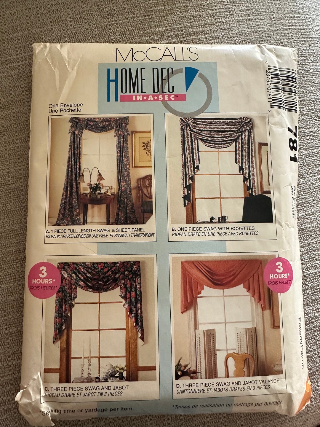 Mccalls 781 VTG Window Curtain Pattern NEW - Etsy