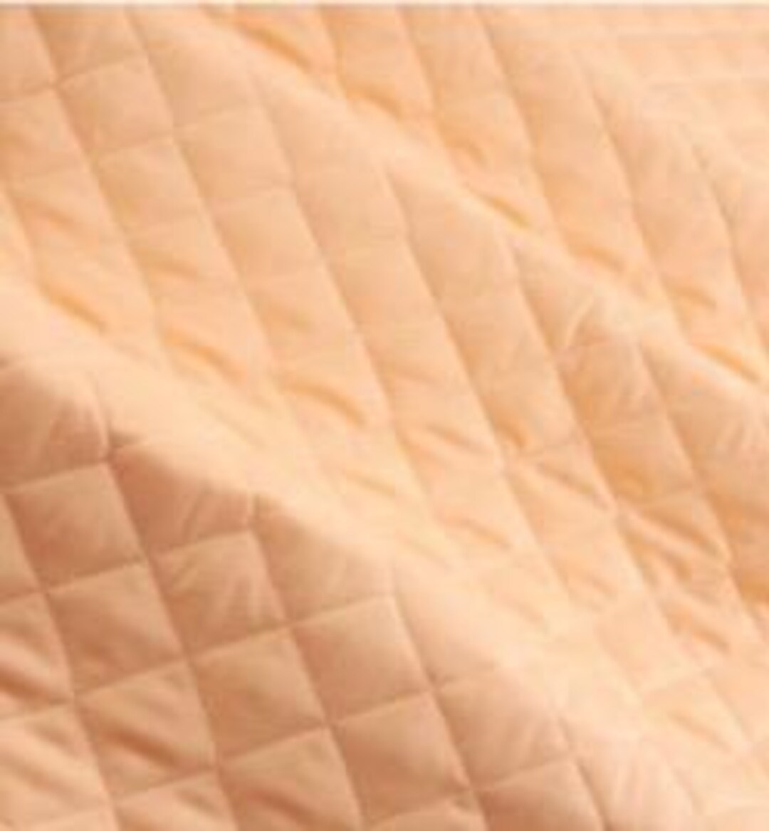 Peach Pre Quilted Double Faced Fabric - Light Orange Pre Quilted Double ...