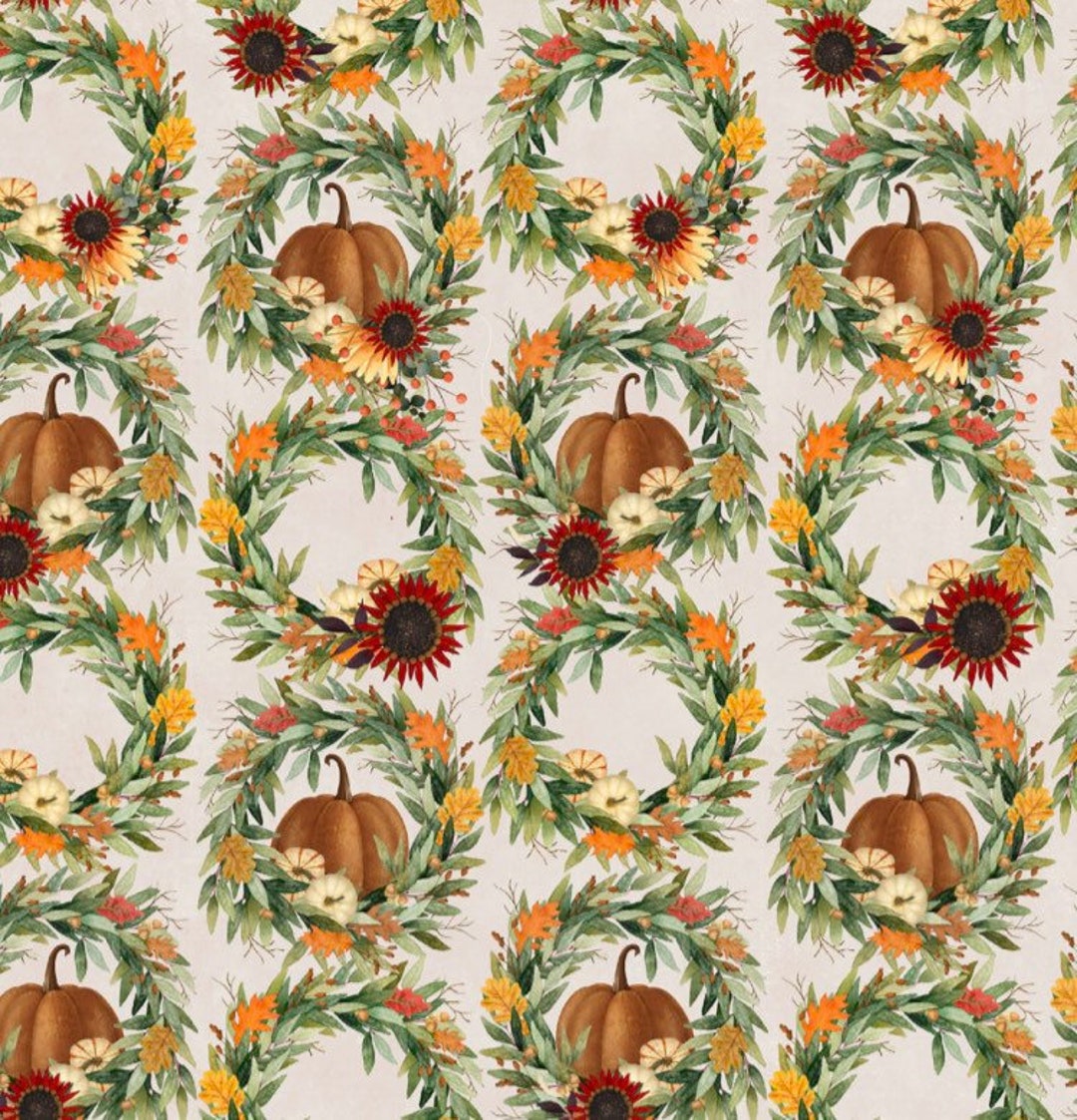 Happy Fall Fabric | Fall Wreath Fabric | Fall Fabric | Wreath Fabric ...