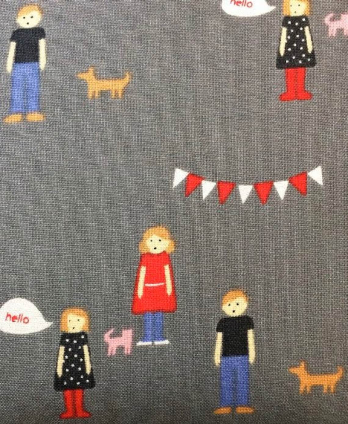 Neighborhood Fabric Neighborhood People Fabric Neighbors | Etsy