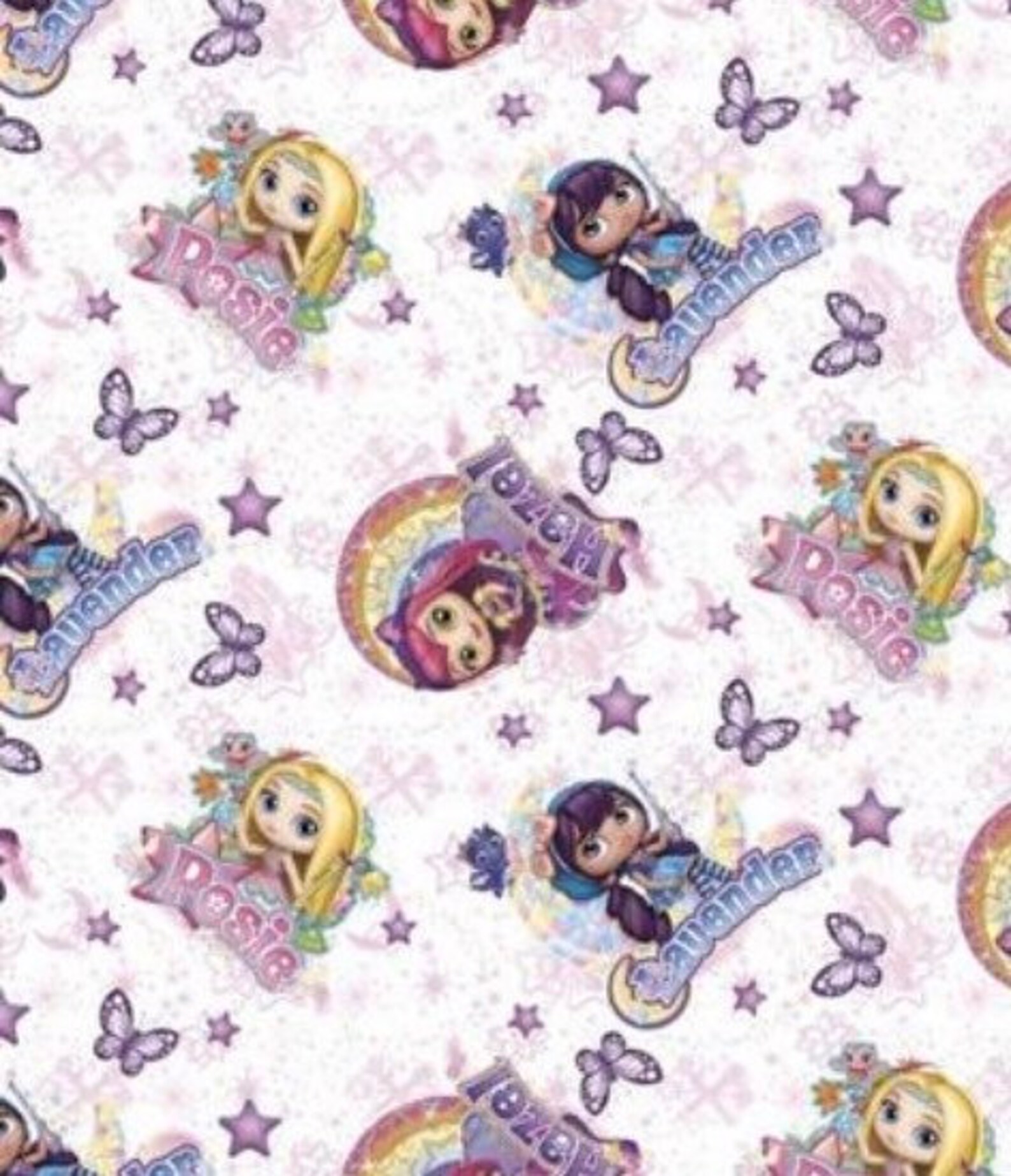 Little Charmer Friends Fabric | Little Charmer Friends Nelvana Fabric ...
