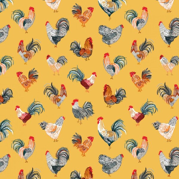 Chicken Fabric - Etsy