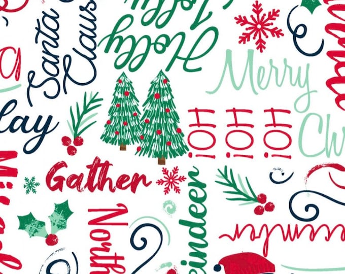 My Dear Santa Fabric Santa Fabric Christmas Fabric Susan Winget Fabric ...