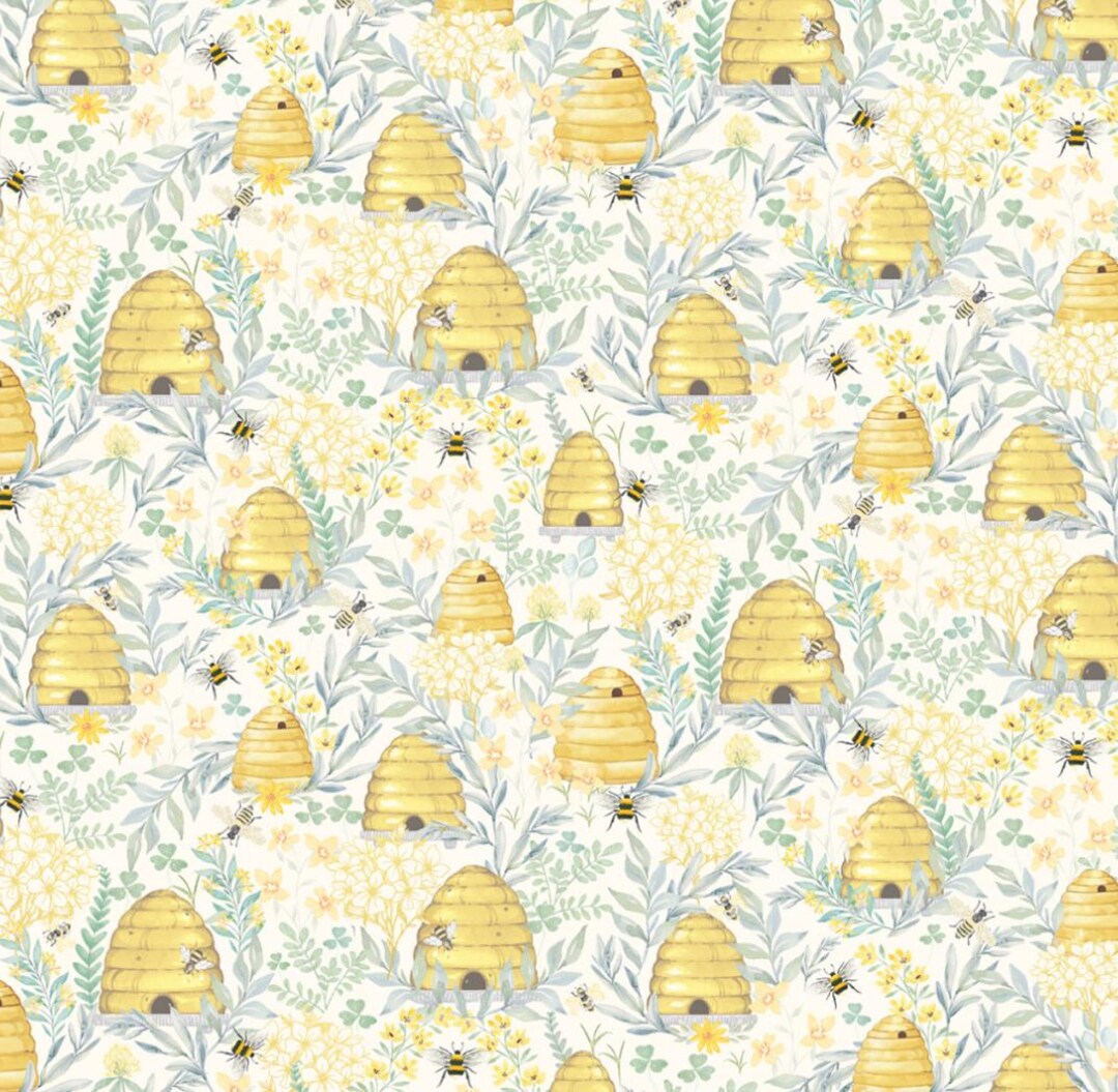 Beehive Fabric | Bee Fabric | Bumblebee Fabric | Home Sweet Home ...