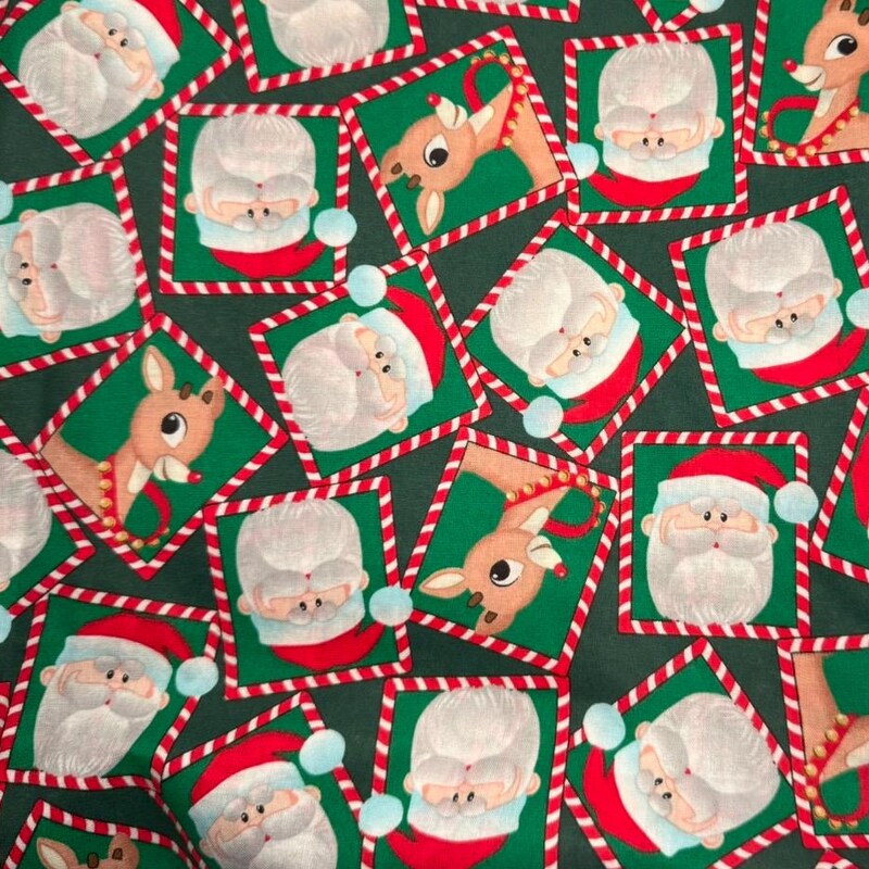 Rudolph Fabric - Etsy