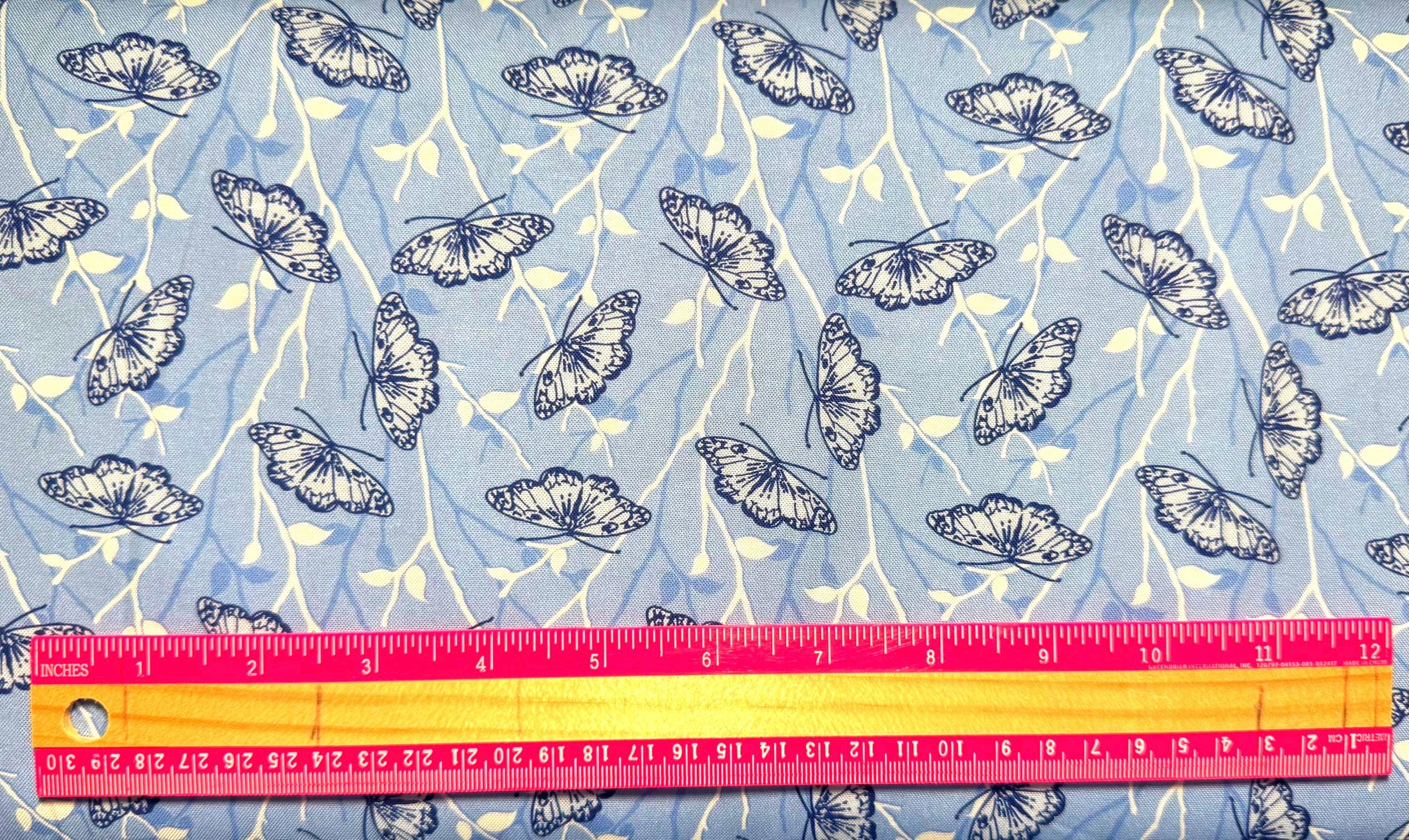 Butterfly Blues | Butterfly Fabric | Butterflies Fabric | Blue ...