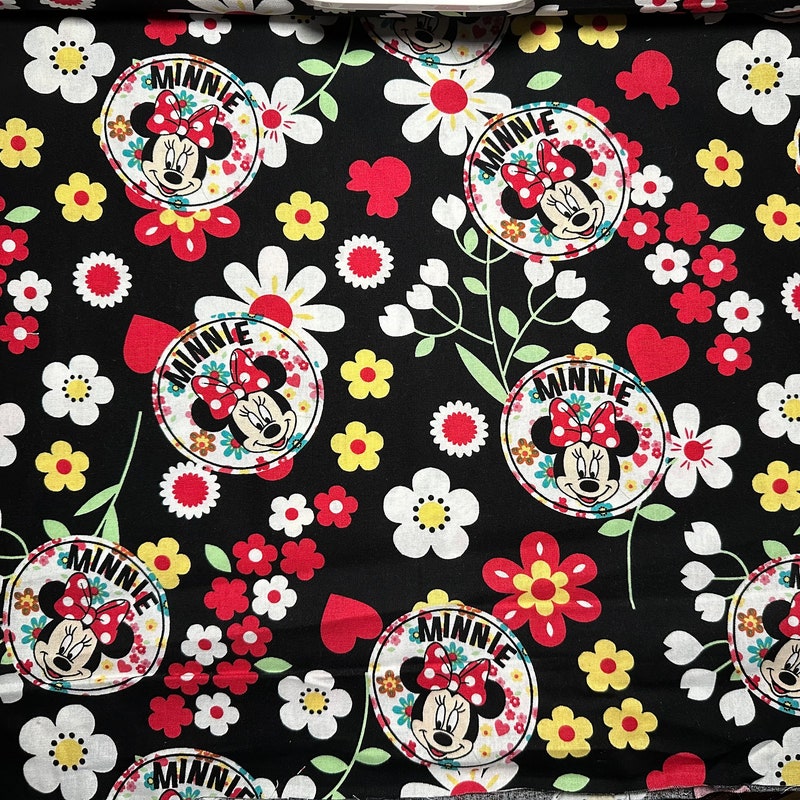 Minnie Mouse Fabric - Etsy