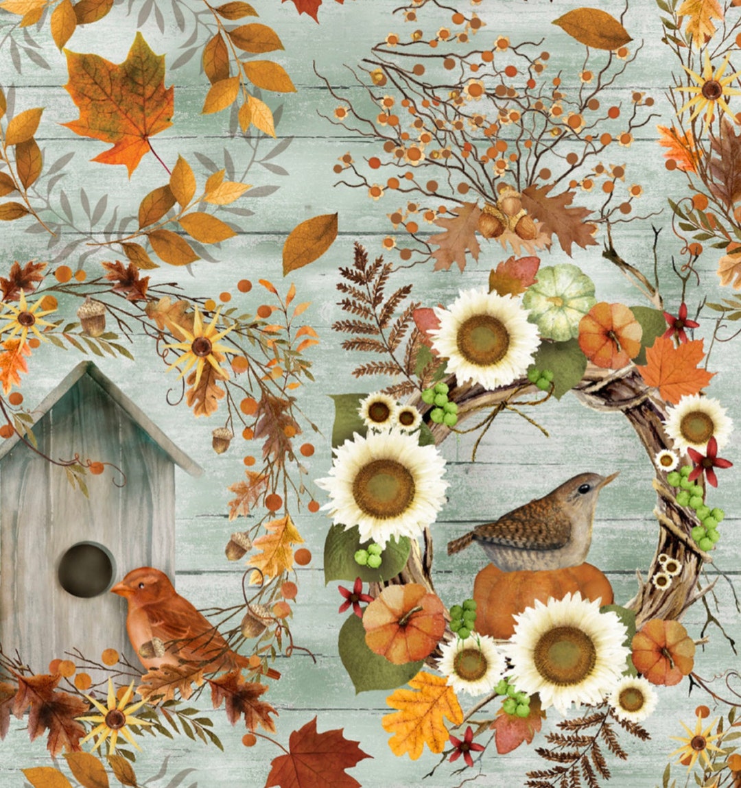 The Pick of the Patch | Happy Fall Fabric | Fall Wreath Fabric | Fall ...