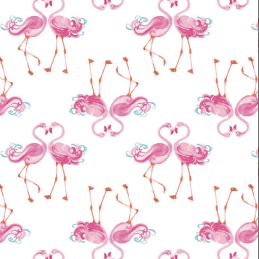 The Girls Collection Flamingo Fabric | Flamingo Fabric | Pink Flamingo ...