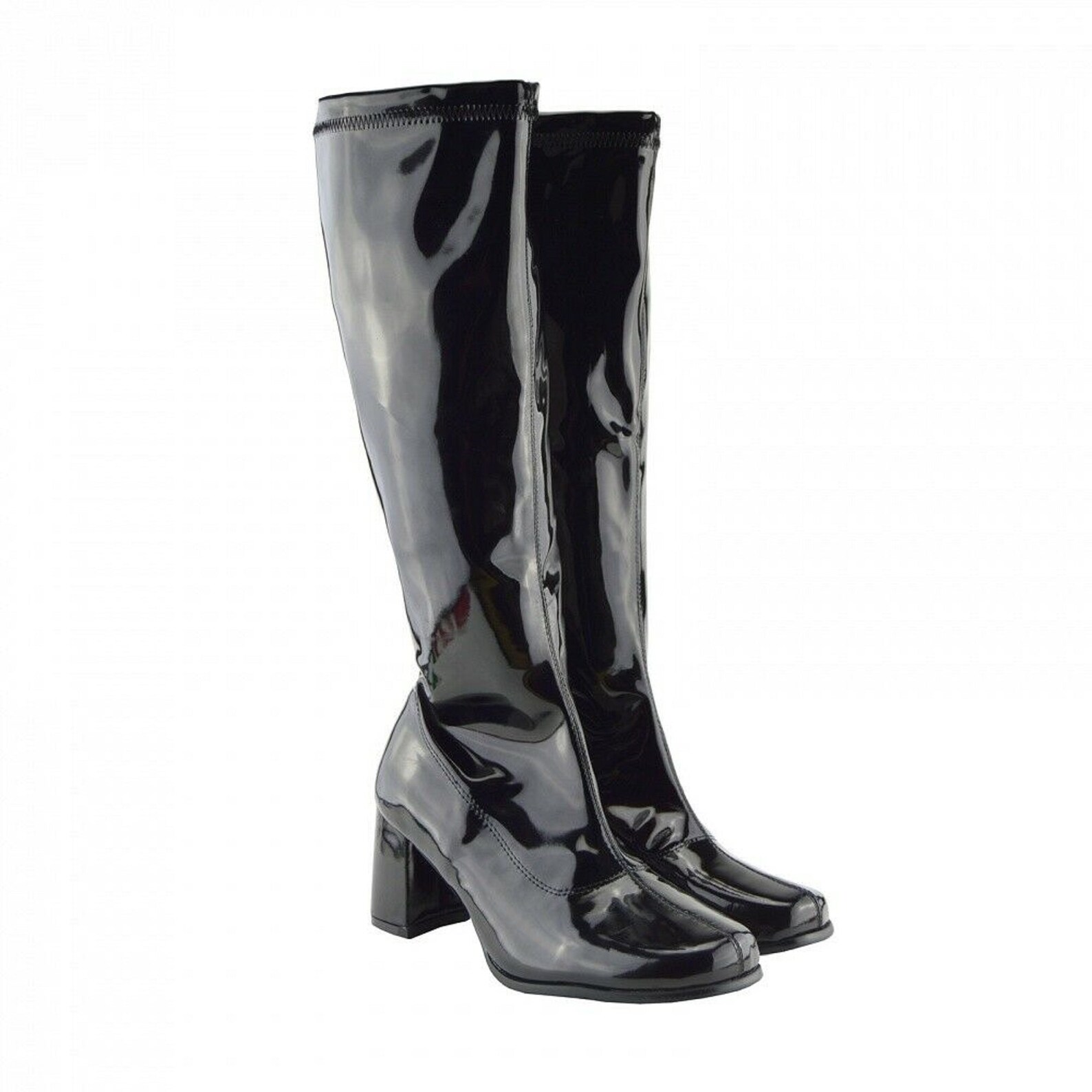 Women's Black Go Go Dancing Boots Retro | Etsy