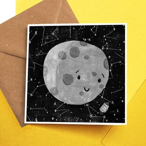 Moon Card - Etsy