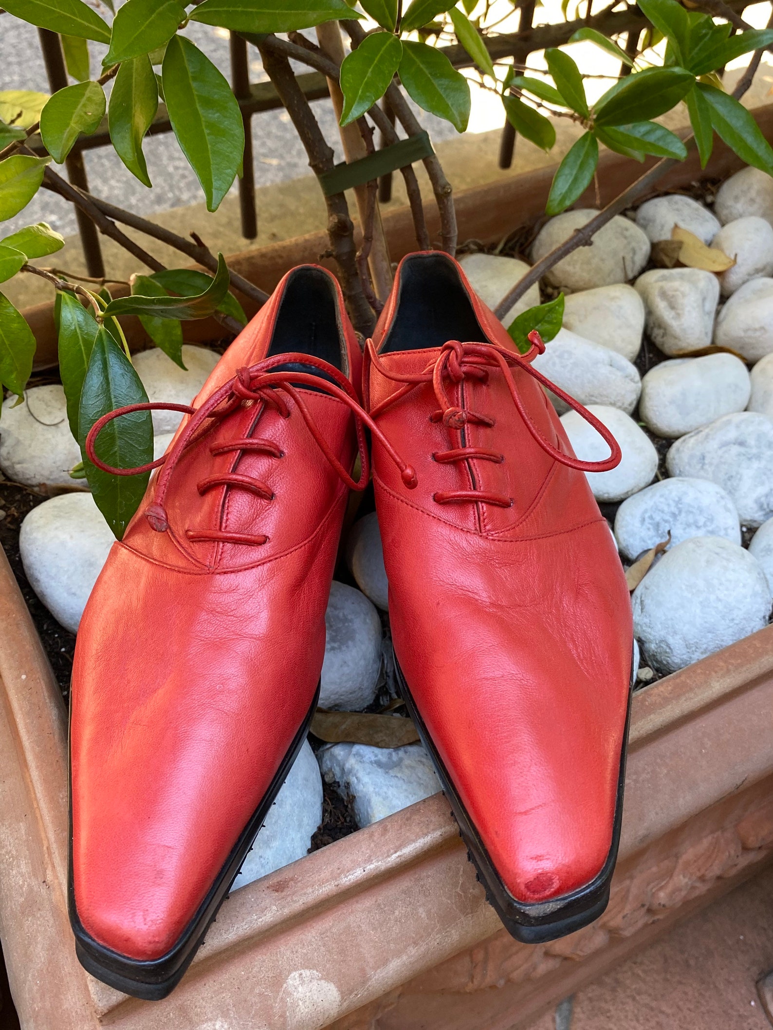 80s Vintage design shoes Baldinini/Red style shoes Italy | Etsy