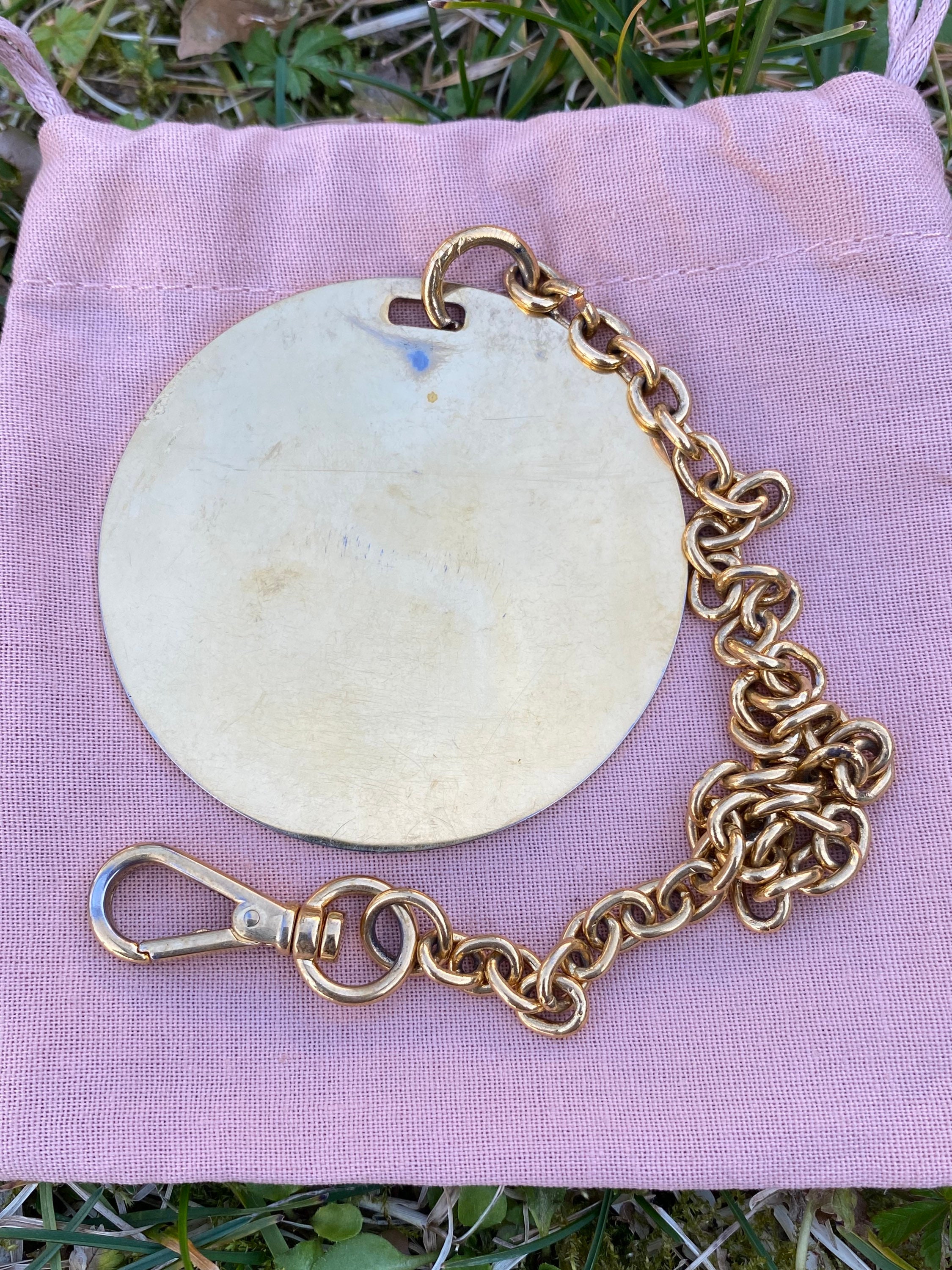 Authentic Key Chains Miu Miu/gold Pendant Miu Miu/charm - Etsy