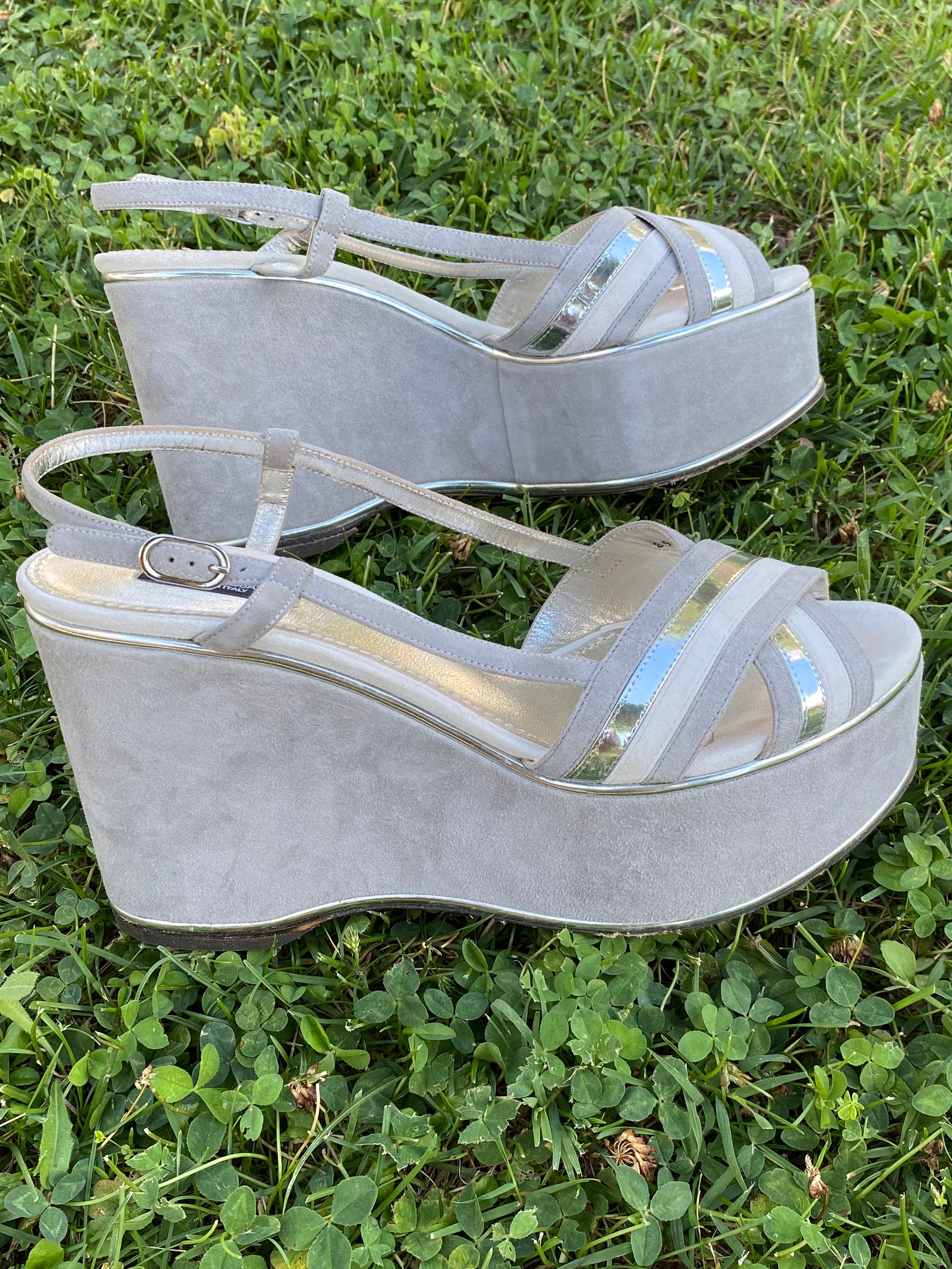 90s Platforms Sandals Dolce Gabbana/lady Style Design - Etsy