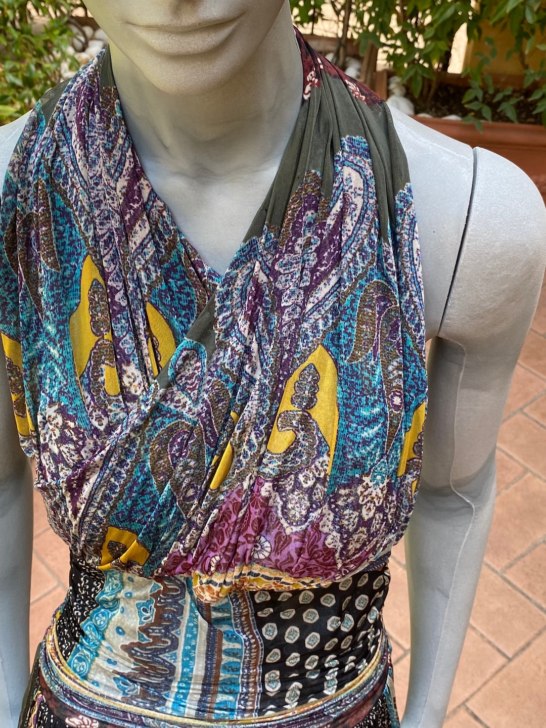 80s Dress Couture Etro/design Dress Etro/vintage Dress Etro/couture ...