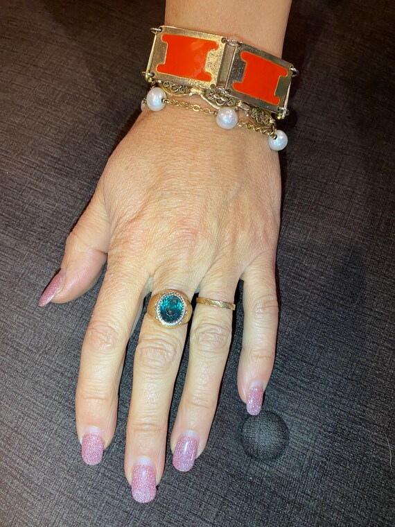 60s Vintage bracelet Renzo Pucci Italy/Orange gold br… - Gem