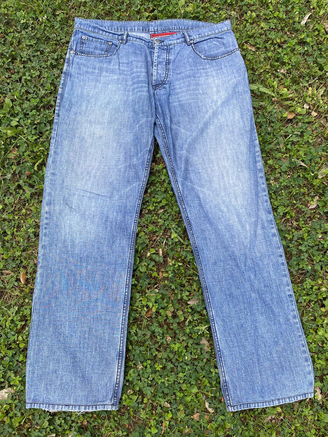 90s Prada Vintage Jeans/design Jeans Prada/blue Cotton Jeans Prada ...