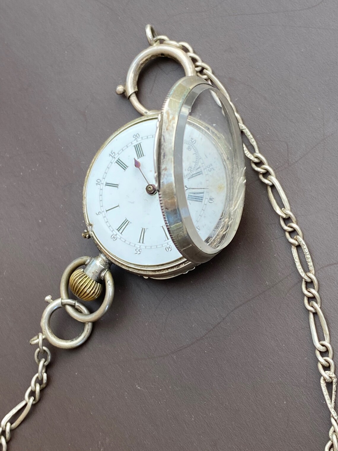 50s Victorian Pocket Watch Remontoir Cylindre Dix Rubis Silver - Etsy