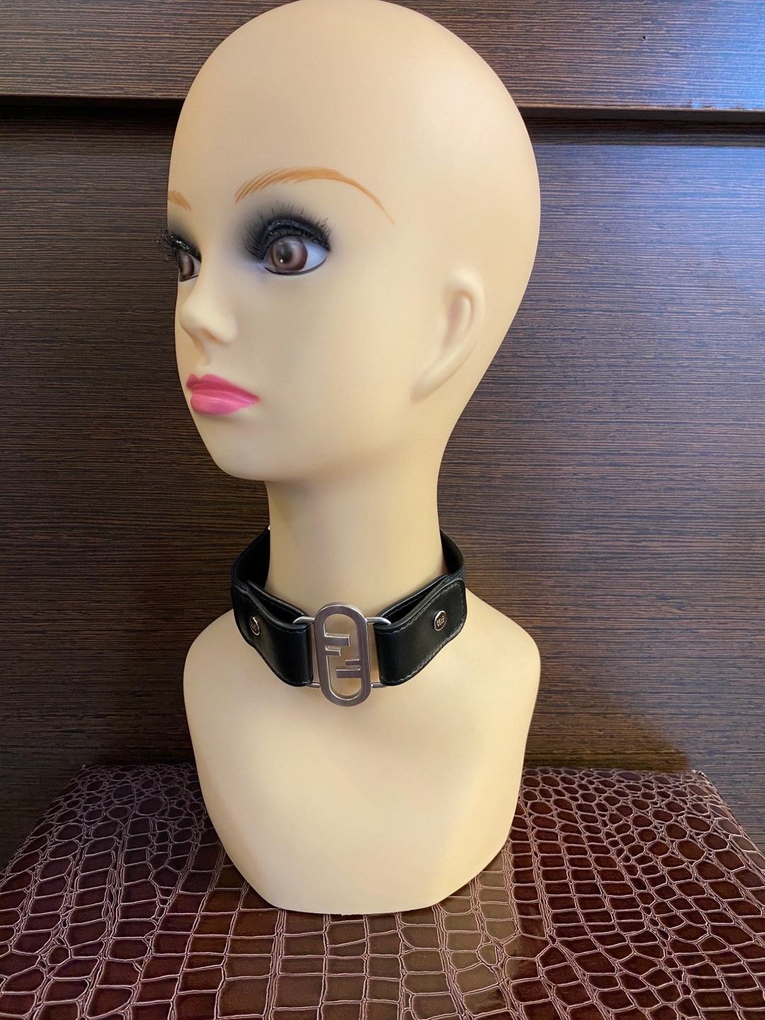 Authentic Necklace Fendi/choker Fendi/collar Fendi/choker Fendi/rock ...