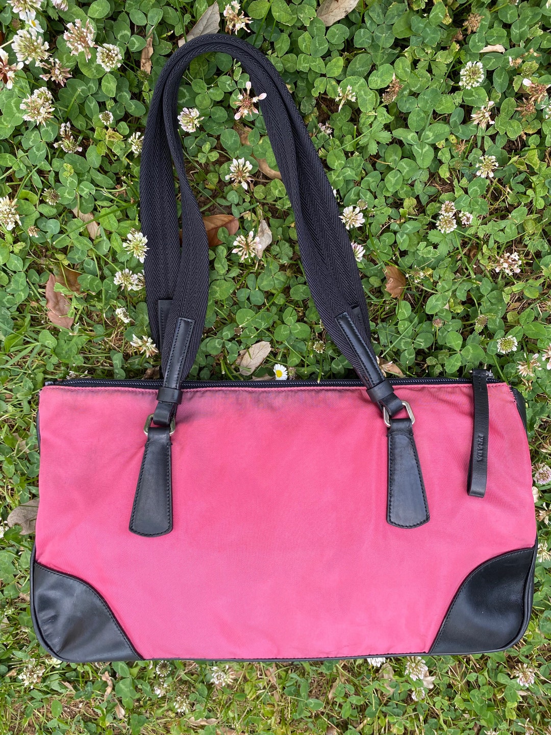 90er Jahre Vintage Tasche Prada/Rosa Tasche Nylon/Prada Nylons Tasche ...